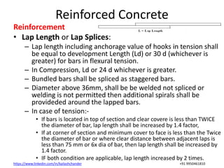 Reinforced Cement Concrete and Bar Bending Schedule | PPTX