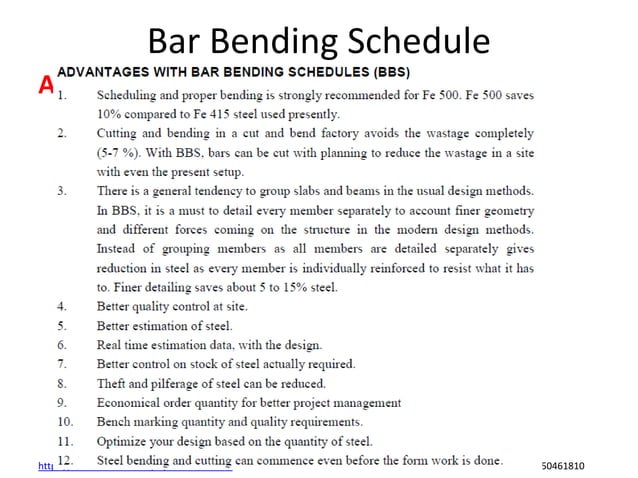 Reinforced Cement Concrete and Bar Bending Schedule | PPTX | Geology ...