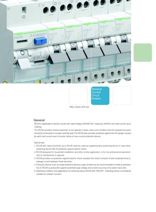 Rccb catalogue | PDF