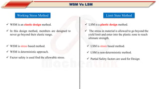 Working Stress Method v/s Limit State Method | PDF