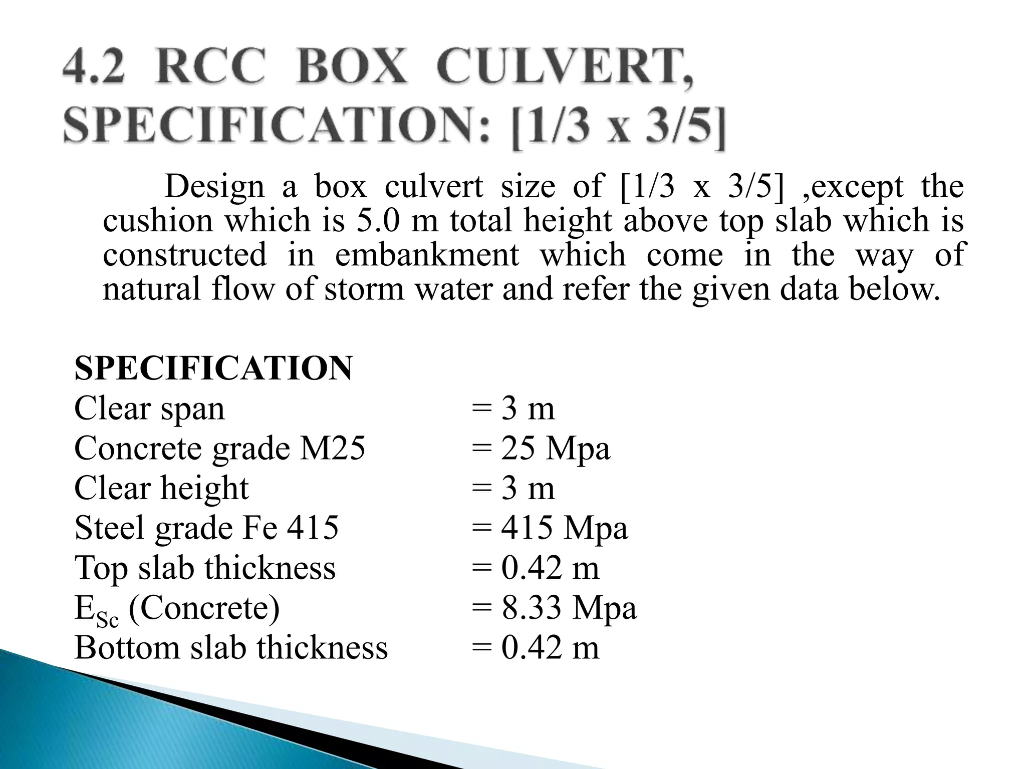 Rcc box culvert | PPTX | Civil Engineering Industry | Industries