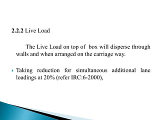 Rcc box culvert | PPTX