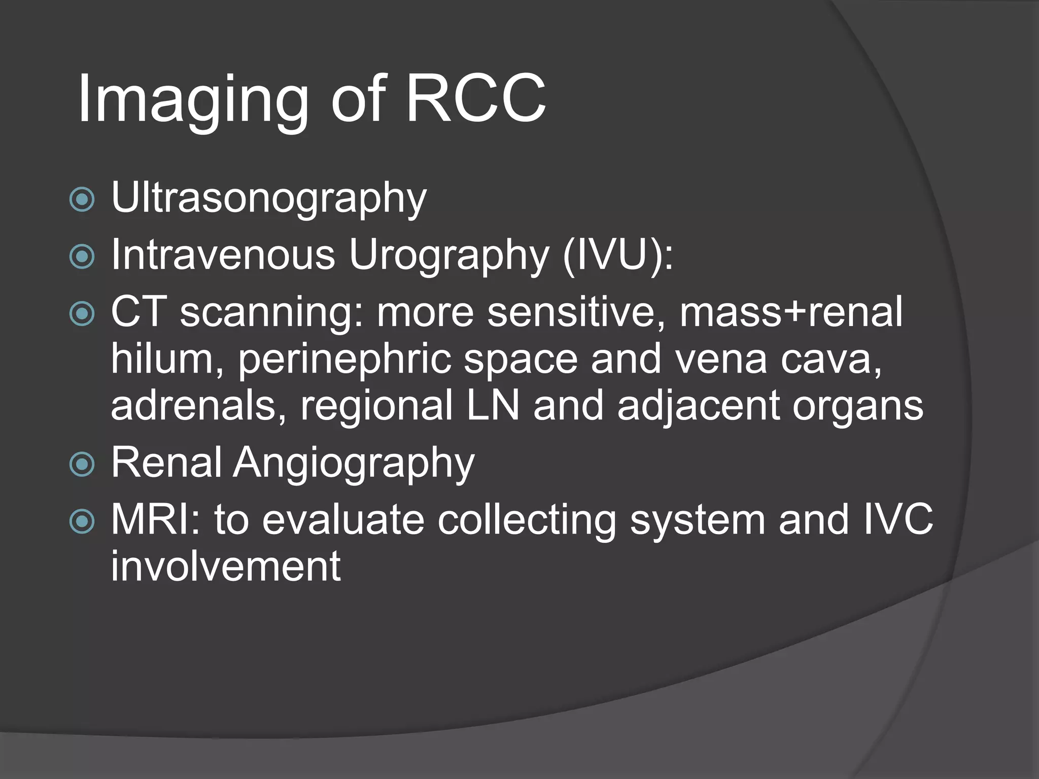 renal cell carcinoma radiology | PPTX