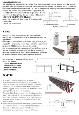 RCC Elements column, beam. | PPTX