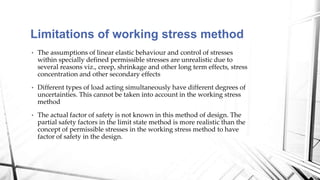 Rcc design by working stress method | PPTX