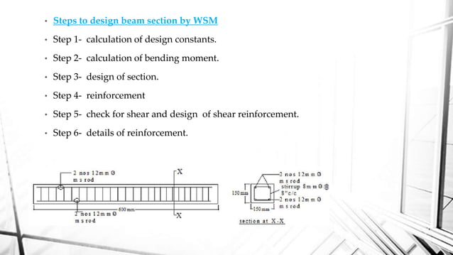 Rcc design by working stress method | PPTX