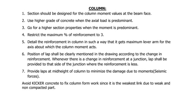 rcc design tips for beams and footing.pptxa | PPTX