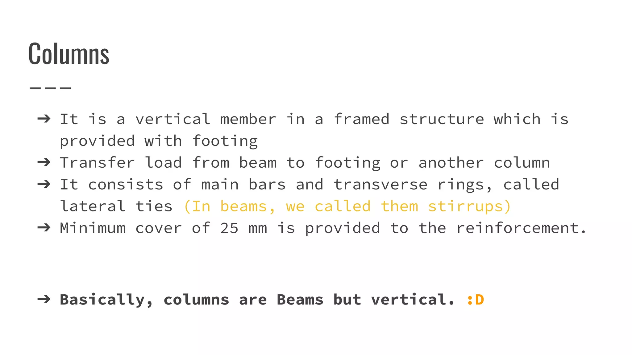 Elements of RCC Framed Structure (With Steel Detailing) | PPTX