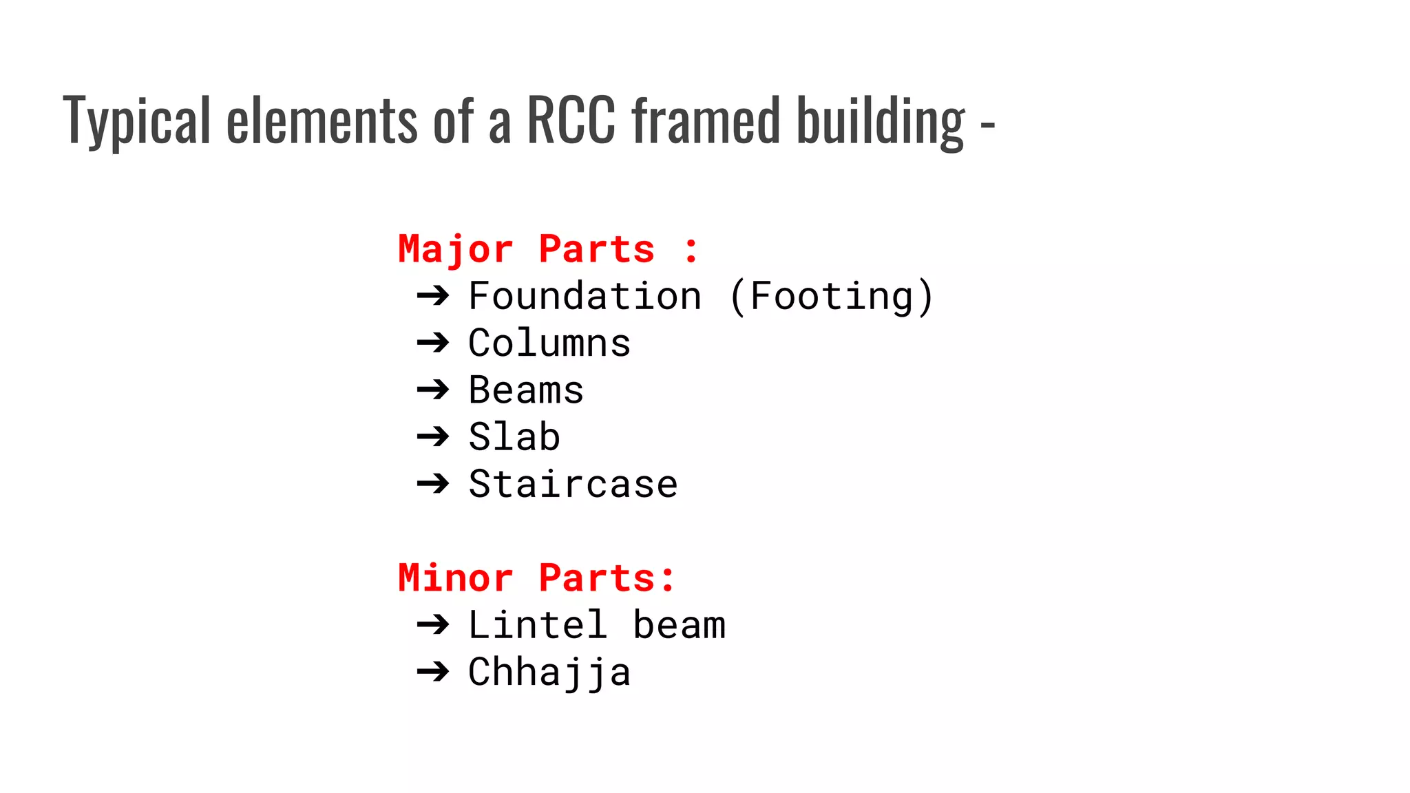 Elements of RCC Framed Structure (With Steel Detailing) | PPTX