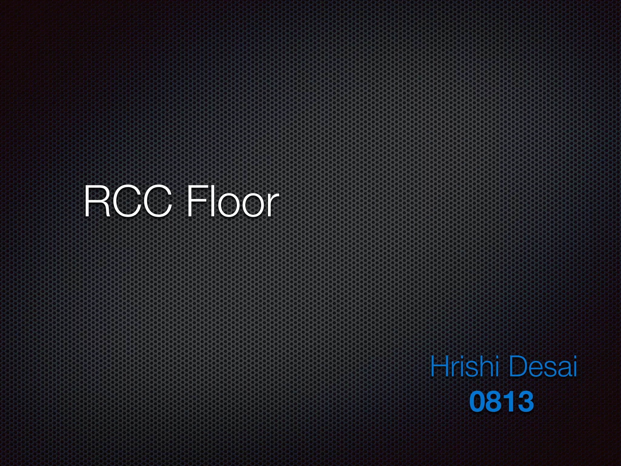 RCC Floor | PDF