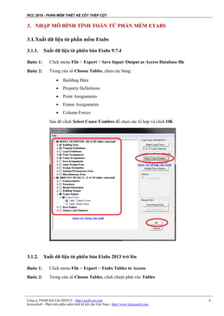 RCC - Phần mềm tính toán thiết kế cốt thép Cột | PDF