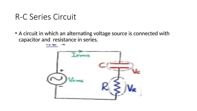series circuit of capacitor and resistance | PPTX | Computer Networking | Computing