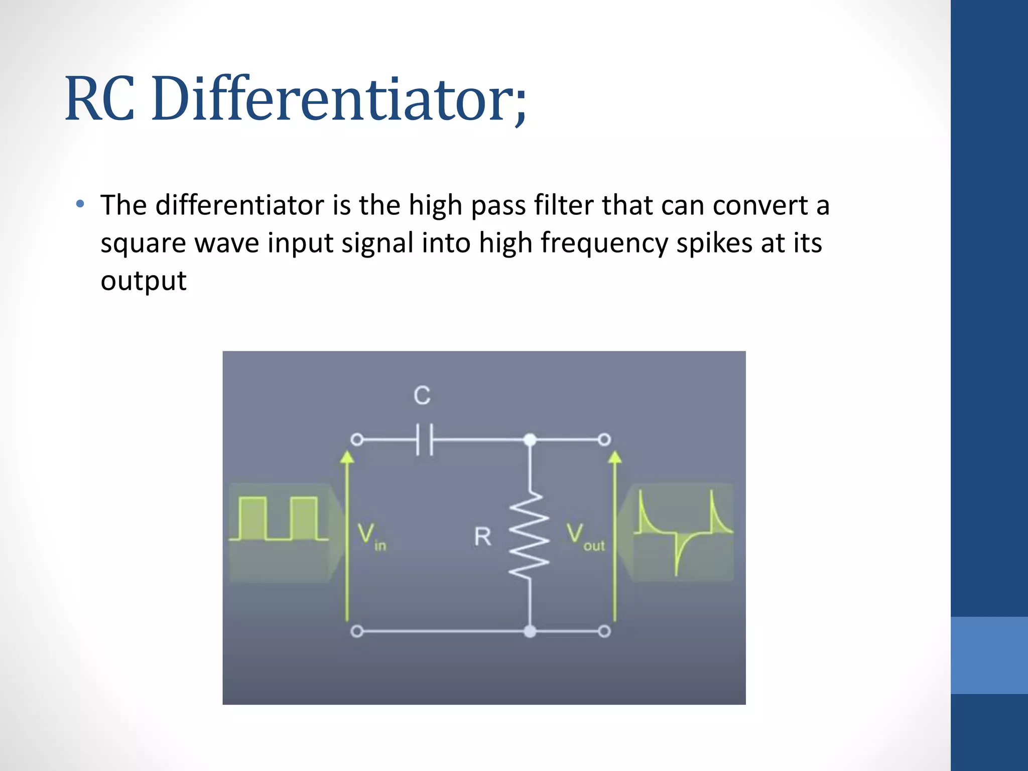 Rc circuits and its transient response | PPTX