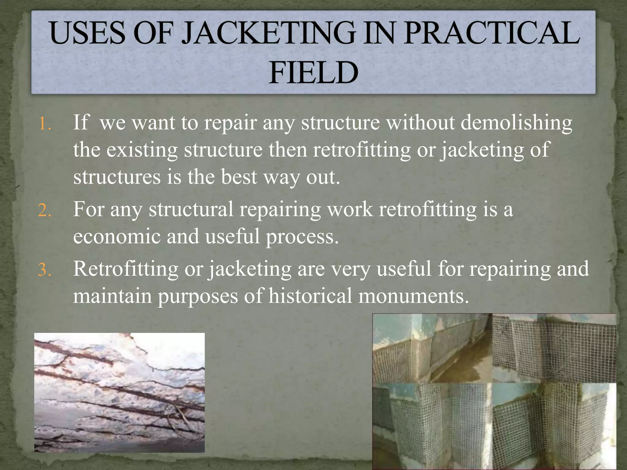 Rcc jacketing | PPTX