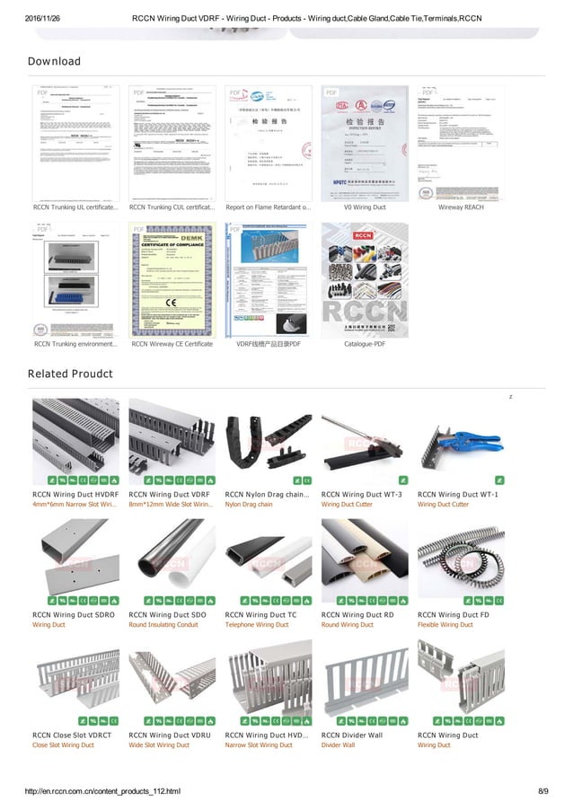 Rccn wiring duct vdrf | PDF