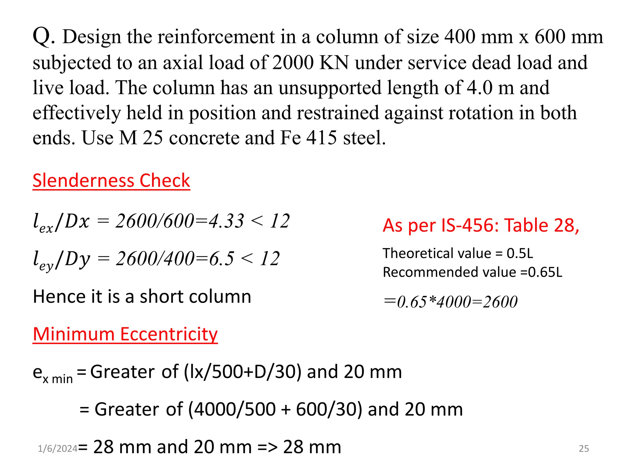 RCC column_Shortly Axially Loaded column.pptx