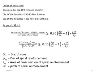 RCC column_Shortly Axially Loaded column.pptx | Physics | Science