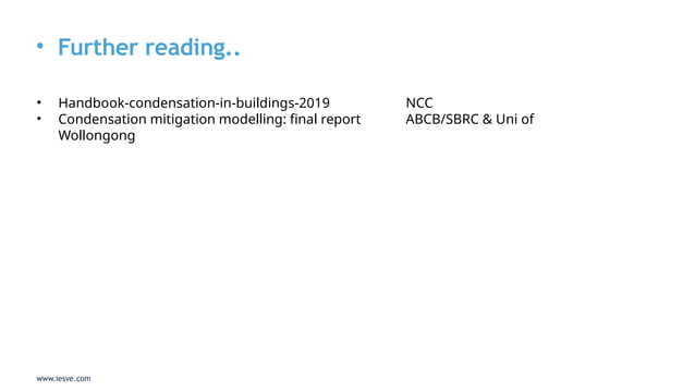 Automated Internal Condensation Prediction Using the VE Scripting Tool | PPTX | Indoor ...