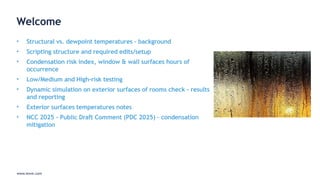 Automated Internal Condensation Prediction Using the VE Scripting Tool | PPTX | Indoor ...