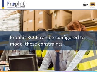 Prophit Rough Cut Capacity Planning - Supply Chain Planning & Inventory ...