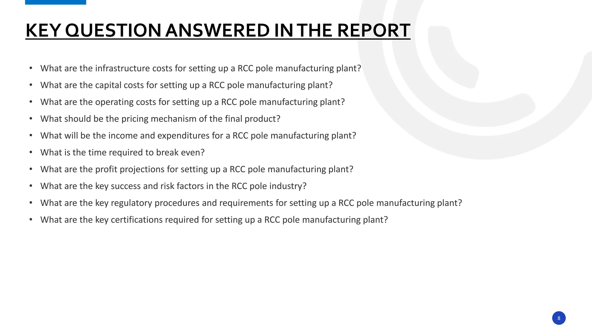 RCC Pole Manufacturing Plant Cost, Manufacturing Process, Machinery and ...