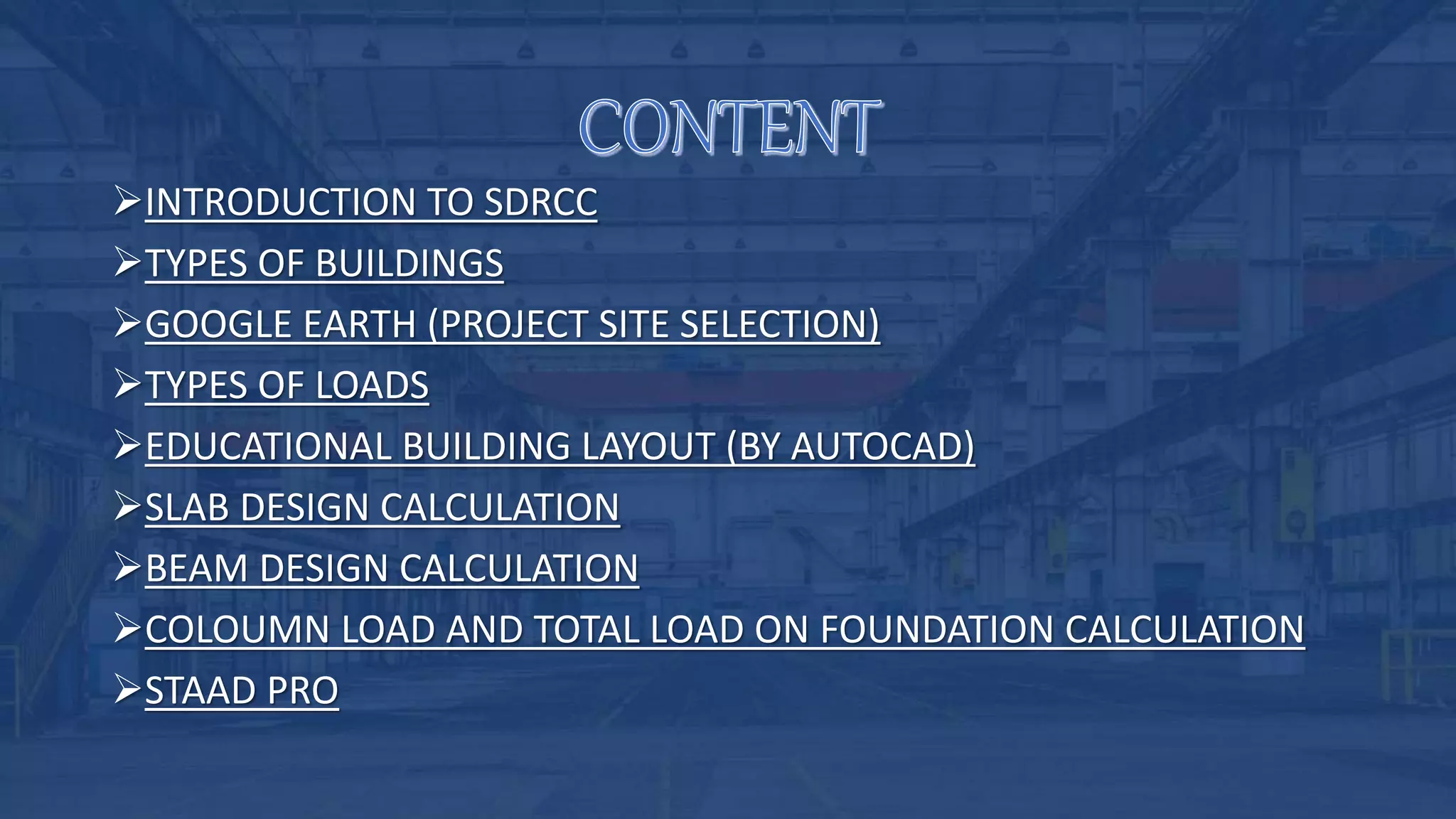 INTRODUCTION TO STRUCUTRAL DESIGN RCC PRESENTATION | PPT