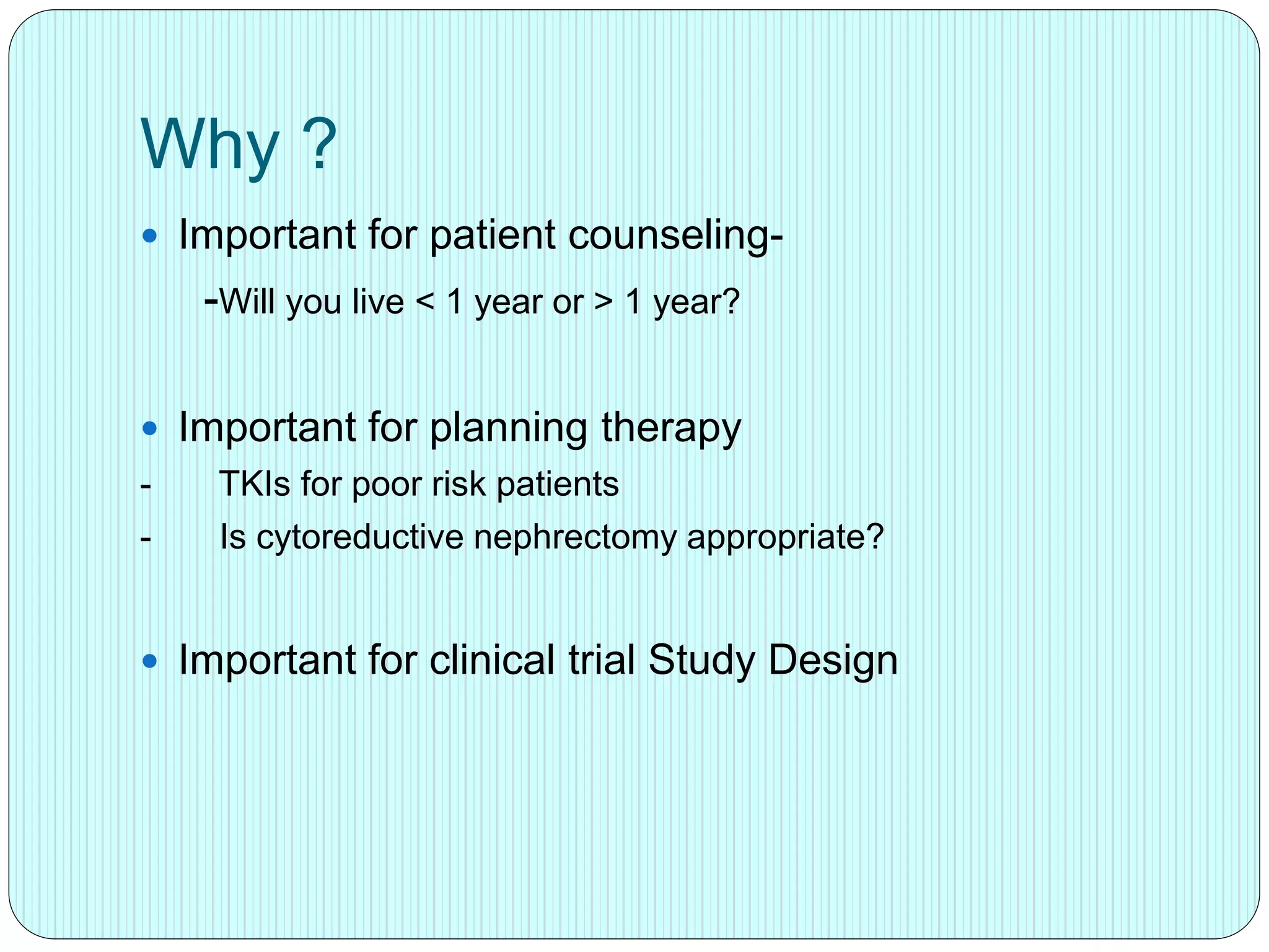 Renal Cell Carcinoma Risk Stratification | PPTX