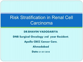 Renal Cell Carcinoma Risk Stratification | PPT