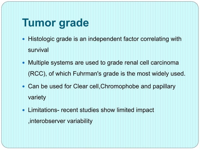 Renal Cell Carcinoma Risk Stratification | PPTX