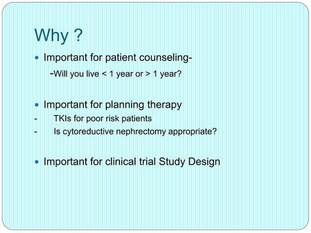 Renal Cell Carcinoma Risk Stratification | PPTX