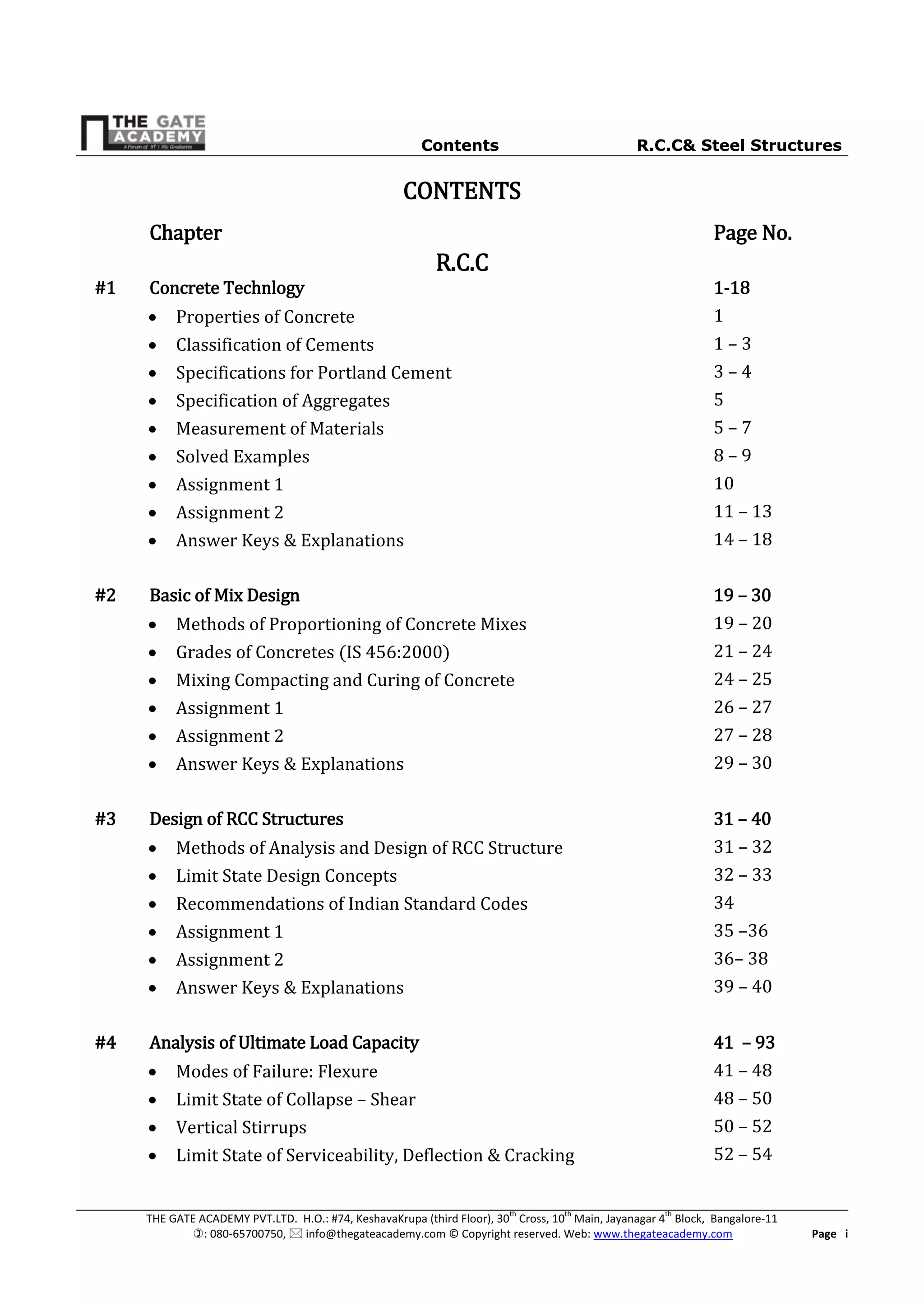 Civil Engineering : Rcc & steel structures, THE GATE ACADEMY | PDF