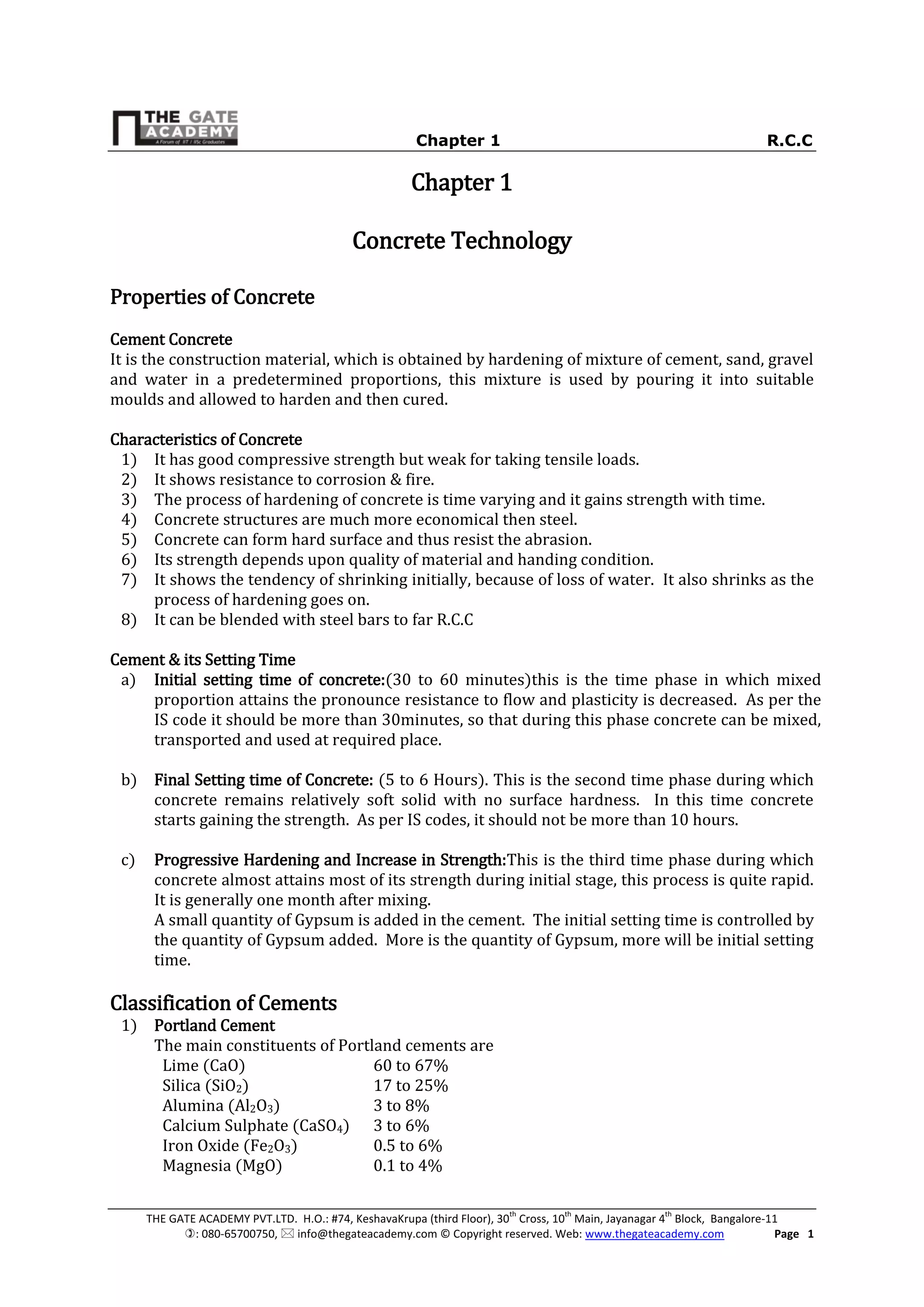 Civil Engineering : Rcc & steel structures, THE GATE ACADEMY | PDF