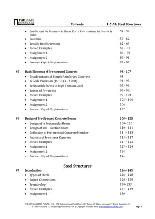 Civil Engineering : Rcc & steel structures, THE GATE ACADEMY | PDF