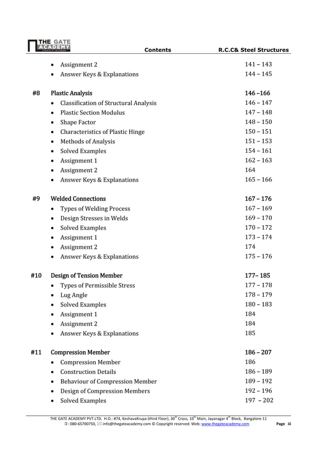 Civil Engineering : Rcc & steel structures, THE GATE ACADEMY | PDF