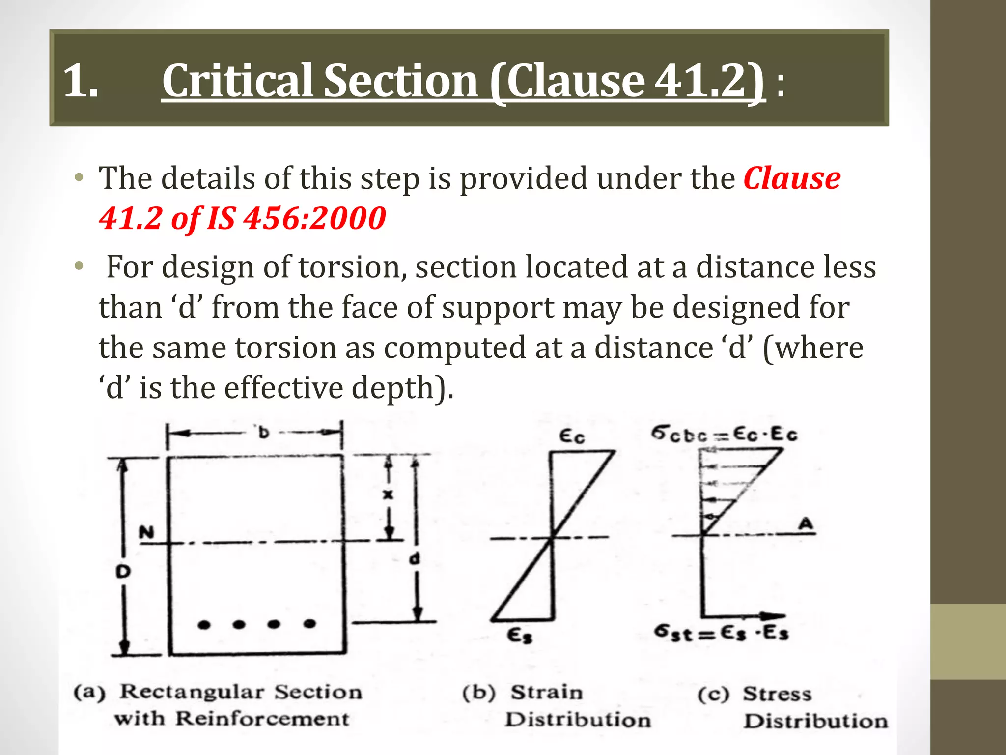 Design of torsion reinforcement | PDF