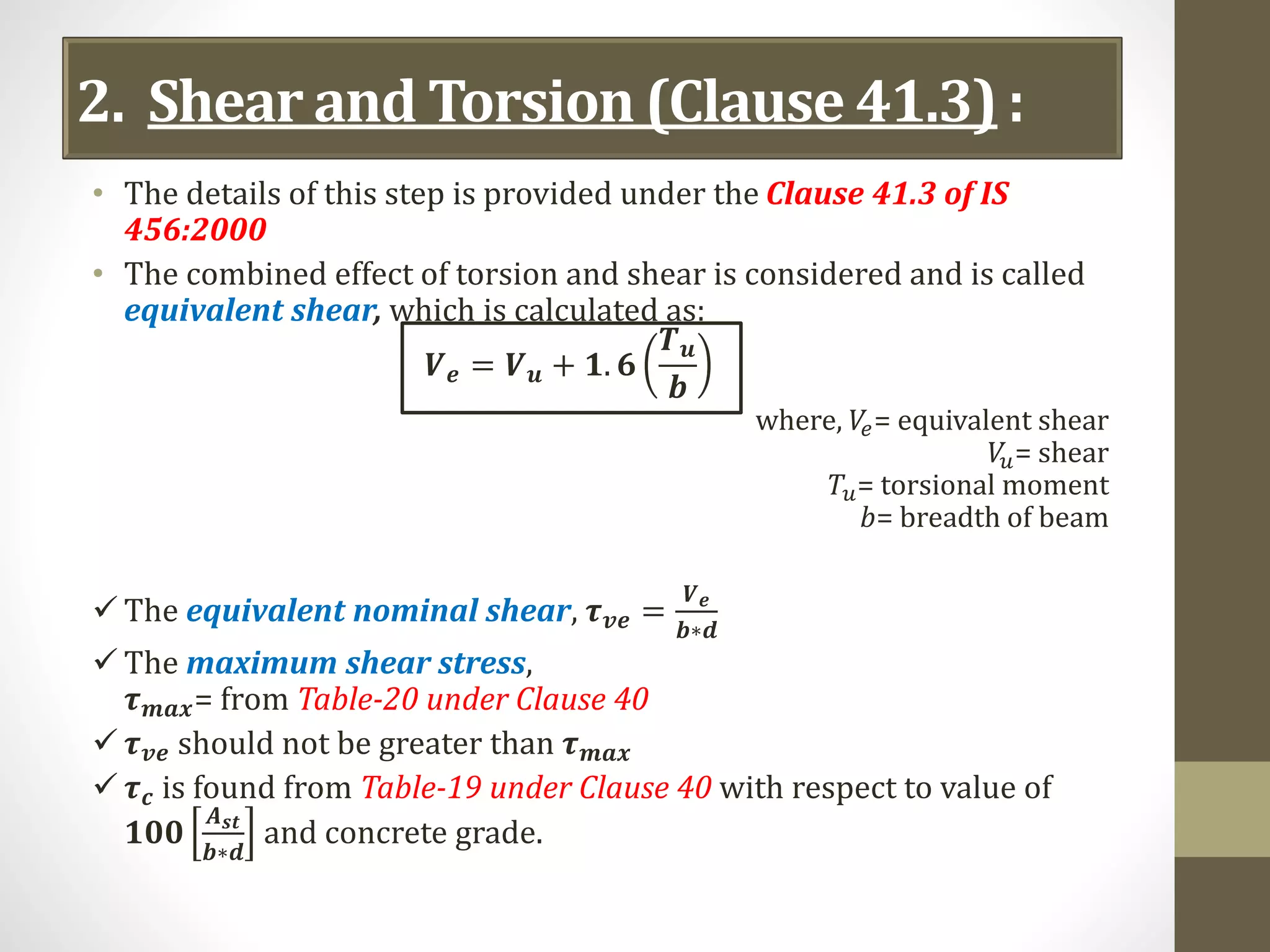 Design of torsion reinforcement | PDF