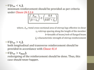 Design of torsion reinforcement | PDF