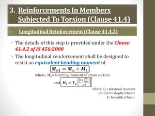 Design of torsion reinforcement | PDF