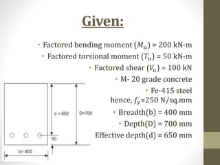 Design of torsion reinforcement | PDF
