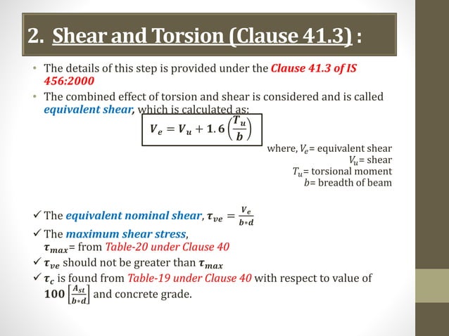 Design of torsion reinforcement | PDF | Physics | Science