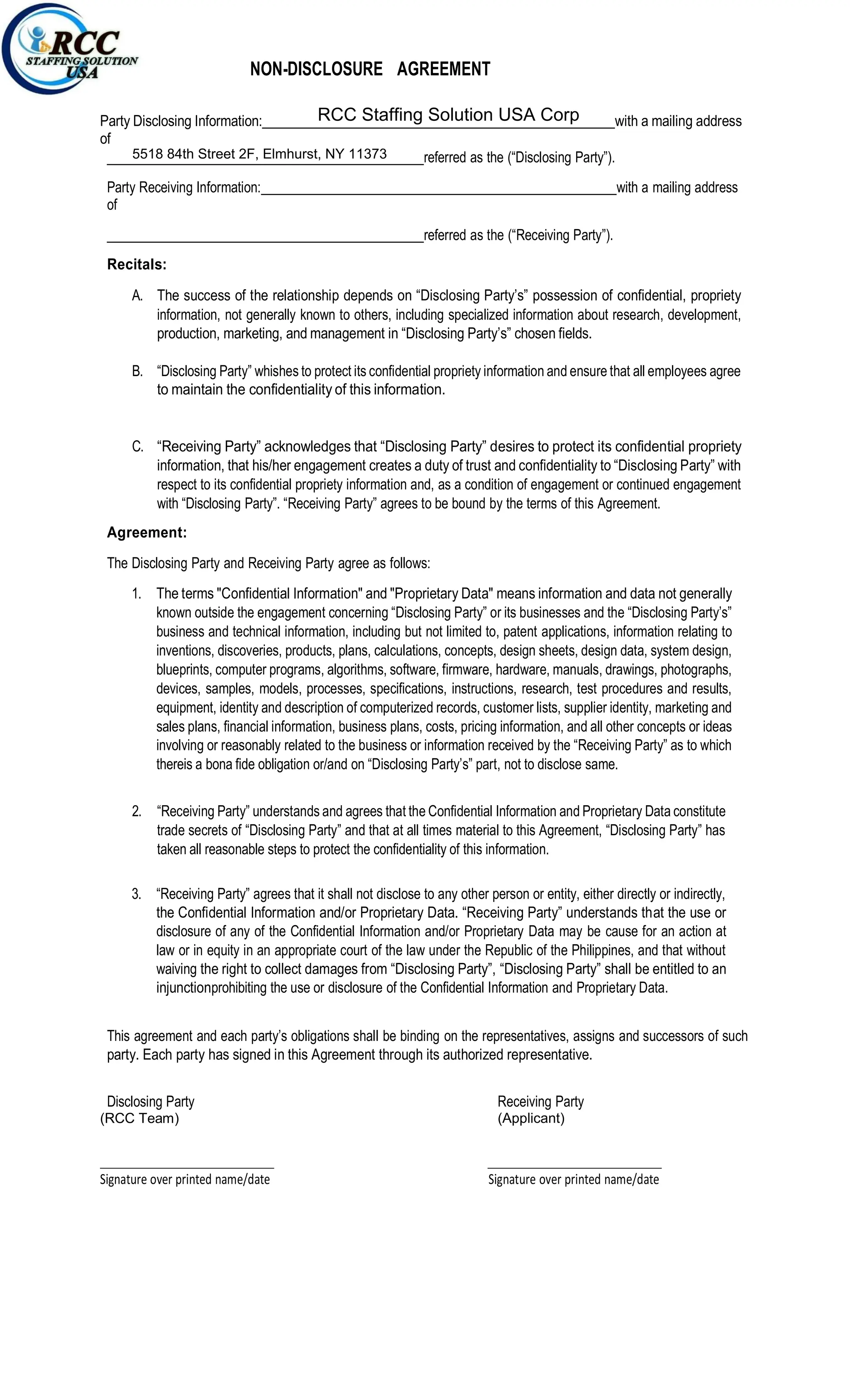 RCC USA Non-Disclosure Agreement-New.pdf