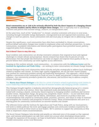 Rural Climate Dialogues: Morris | PDF