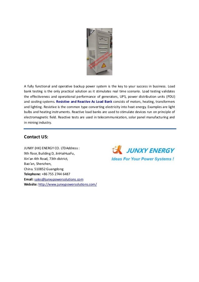 Rcd ac load bank solution for seamless power-converted