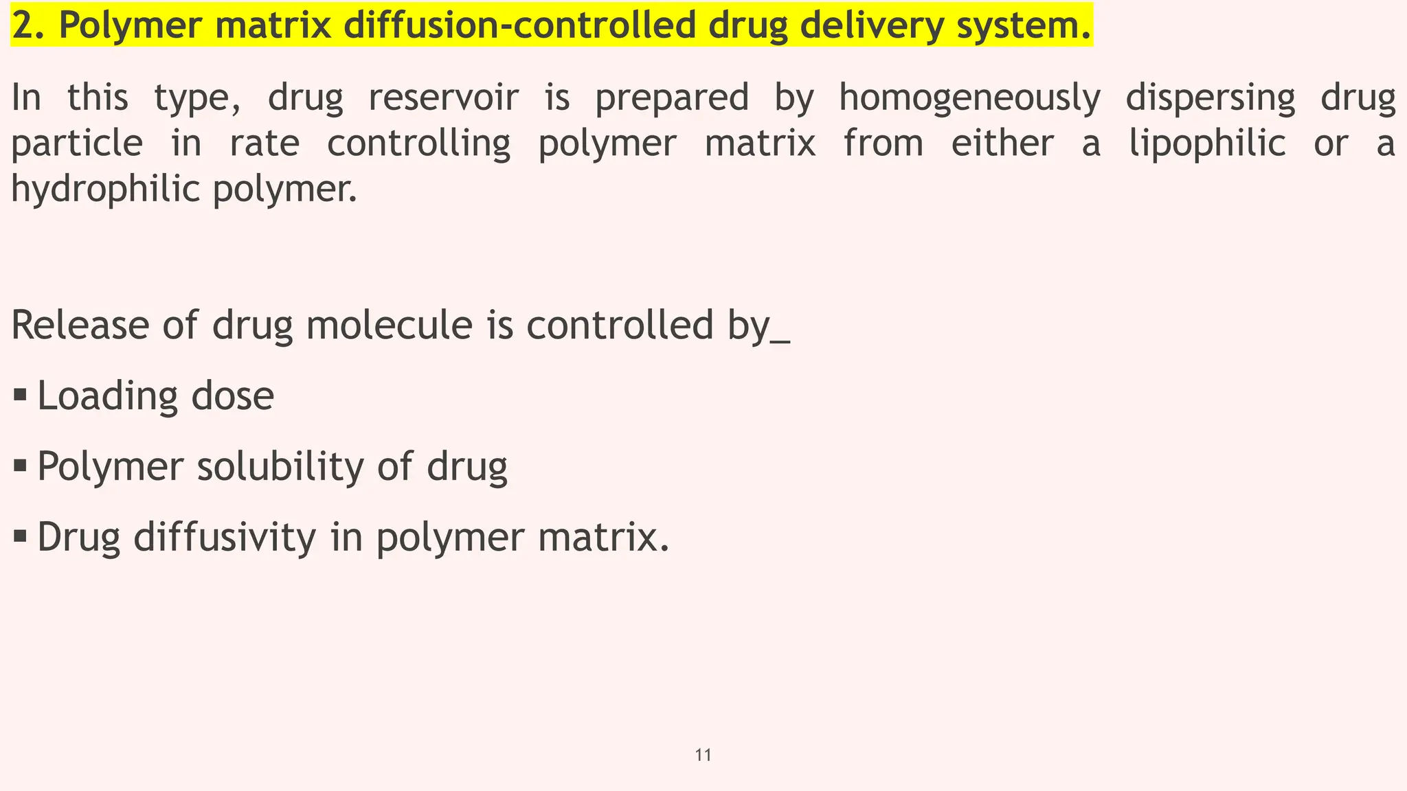 Rate Controlled Drug Delivery System: Principle, Fundamentals, Types | PDF