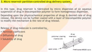 Rate Controlled Drug Delivery System: Principle, Fundamentals, Types | PDF