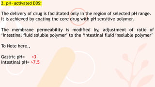 Rate Controlled Drug Delivery System: Principle, Fundamentals, Types | PDF