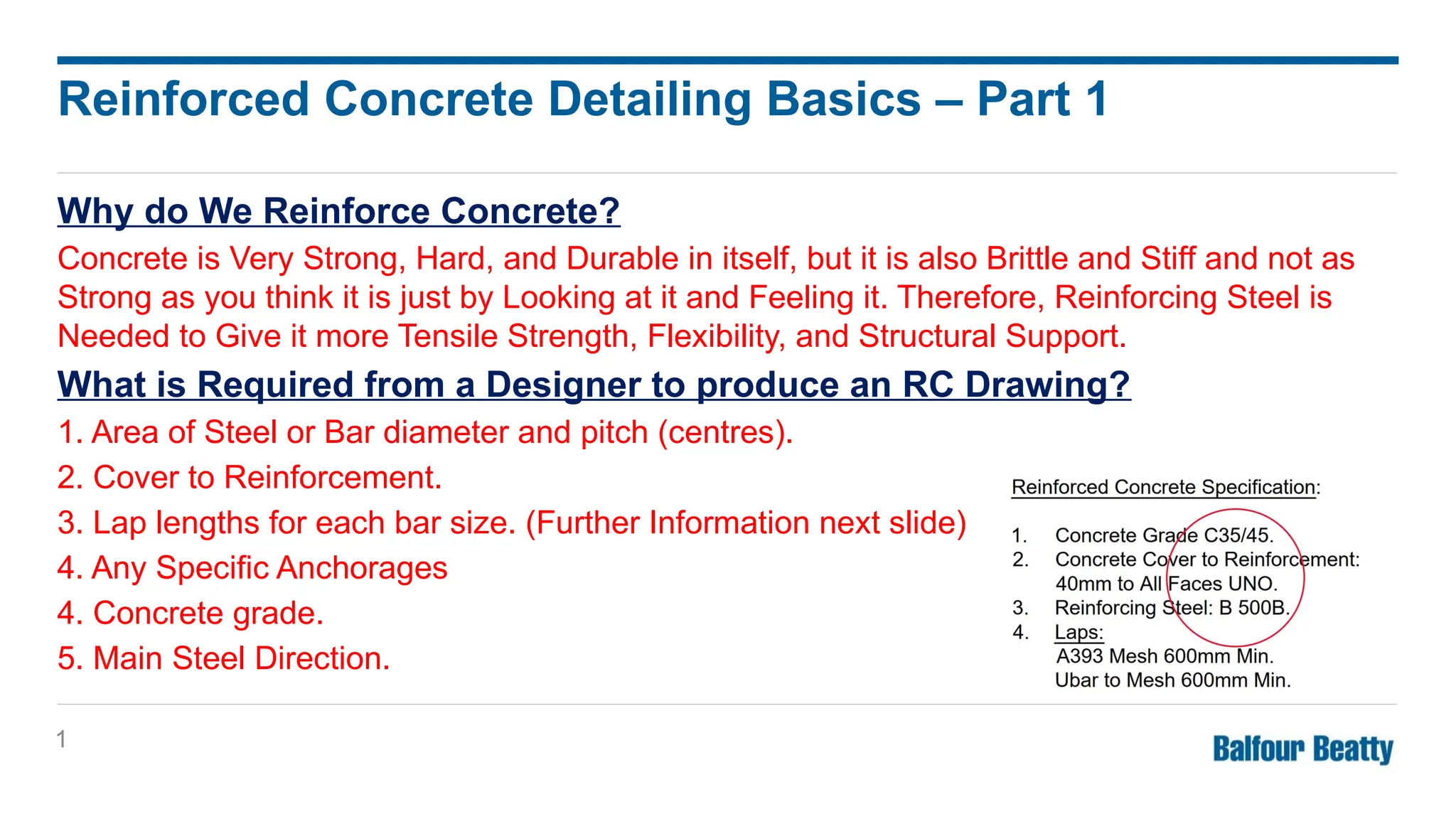 Reinforced Concrete Detailing Basics knowledge | PPT