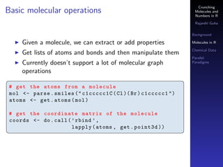 Crunching Molecules and Numbers in R | PDF | Programming Languages | Computing
