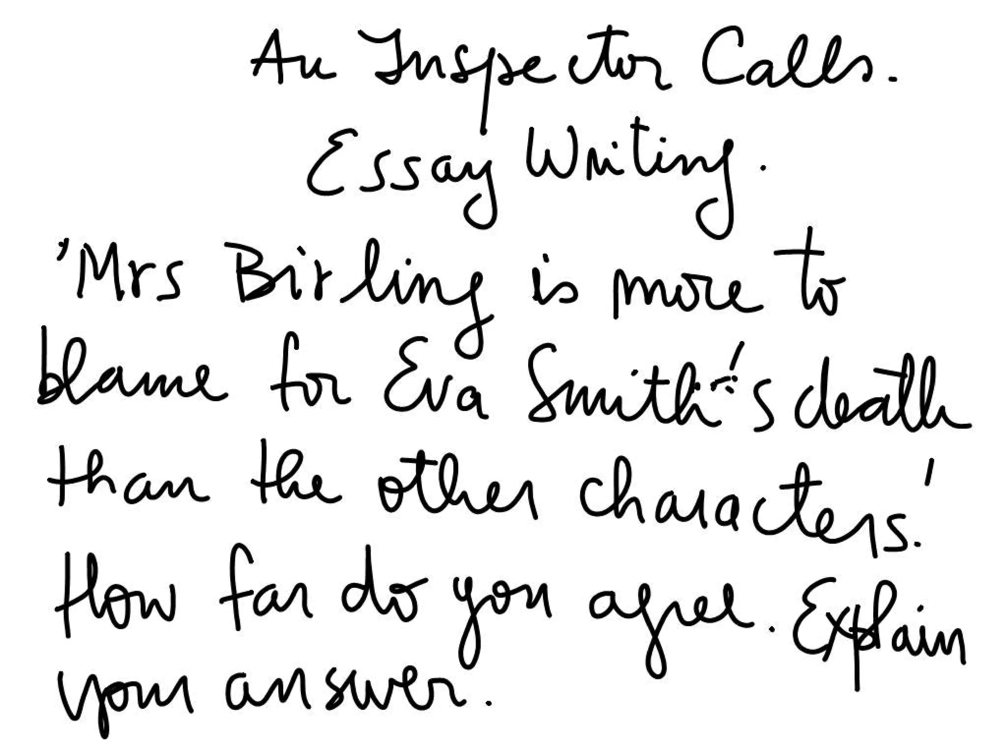 Essay on Mrs Birling | PDF