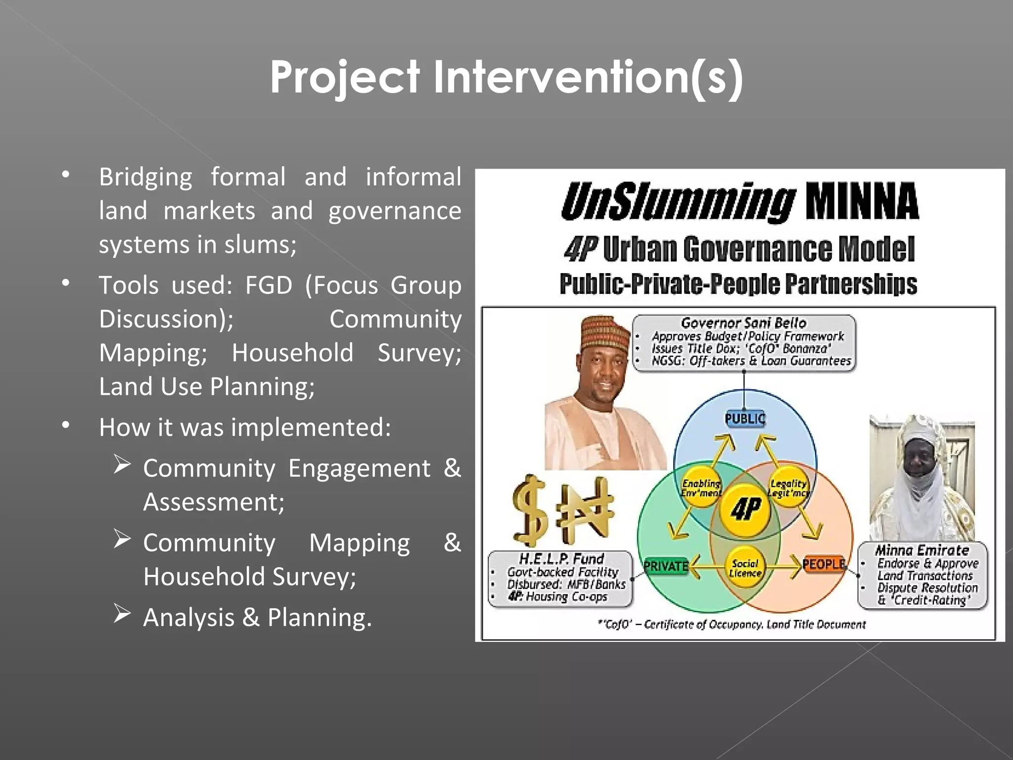 The Unslumming Minna Project: A Path to Sustainable and Inclusive Urbanization | PPT ...